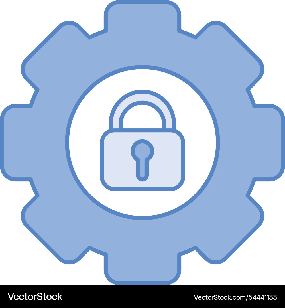Secure configuration technology Royalty Free Vector Image