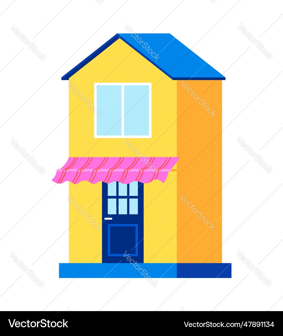 Country house - modern flat design style single Vector Image