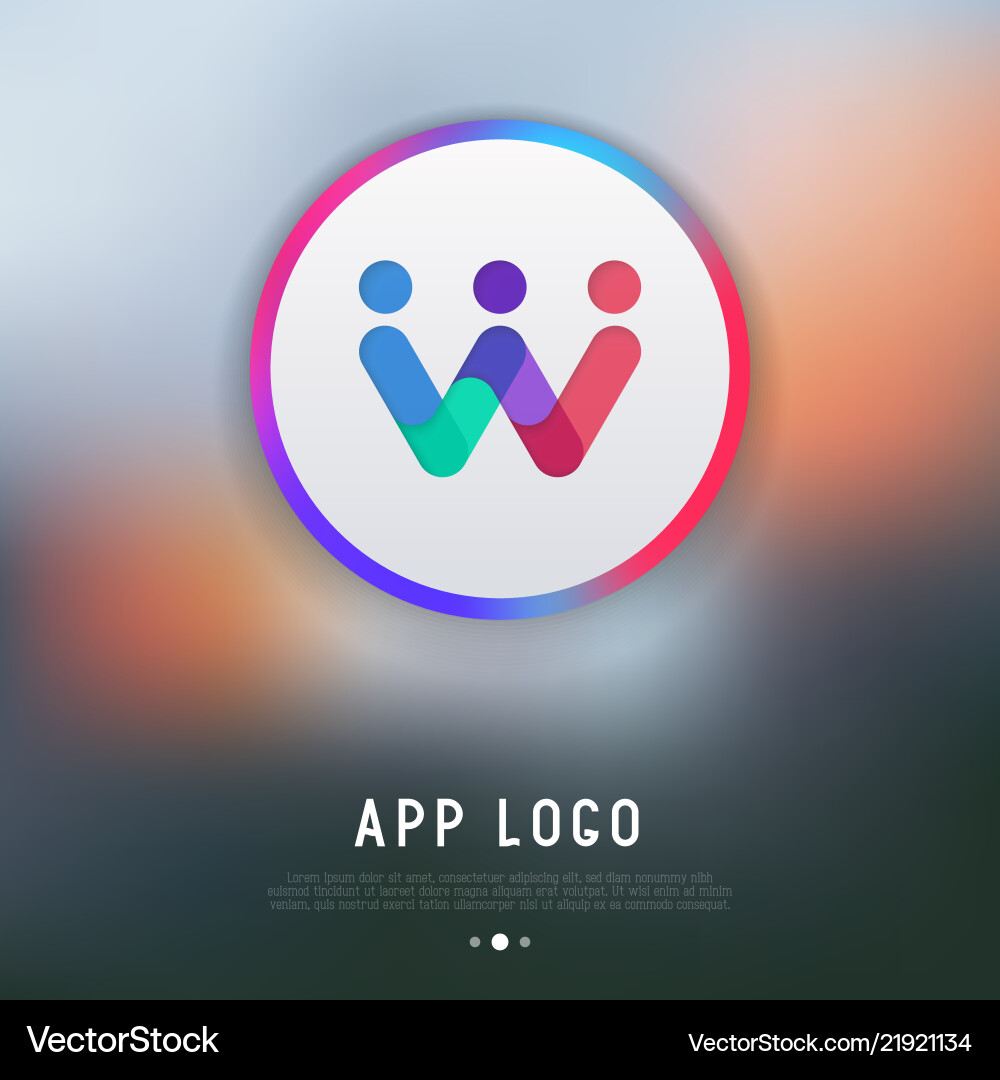 Modern Communication App Logo Royalty Free Vector Image