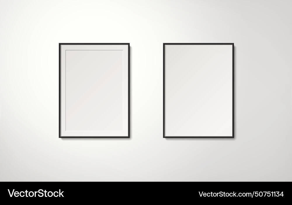 Orderly picture frames collection Royalty Free Vector Image