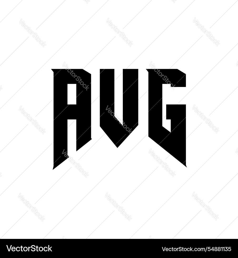 Avg letter logo design for technology company Vector Image