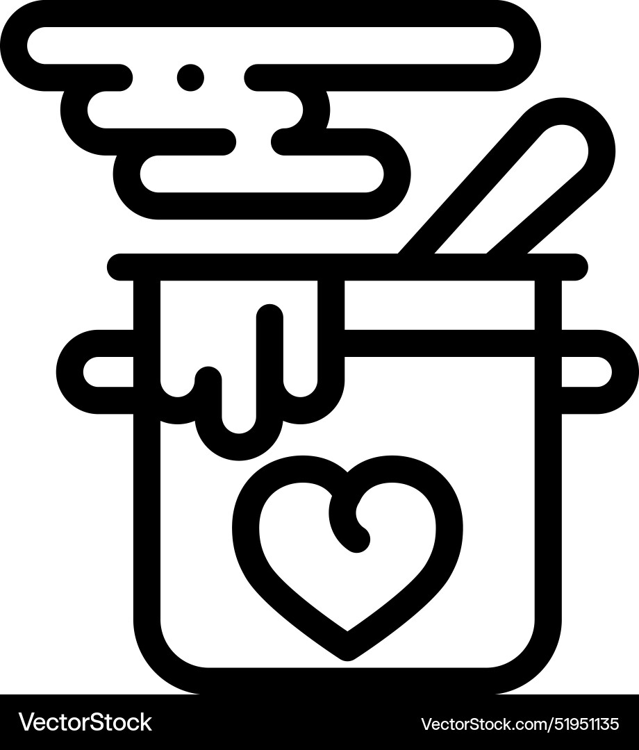 Charity icon thin linear style design isolated Vector Image