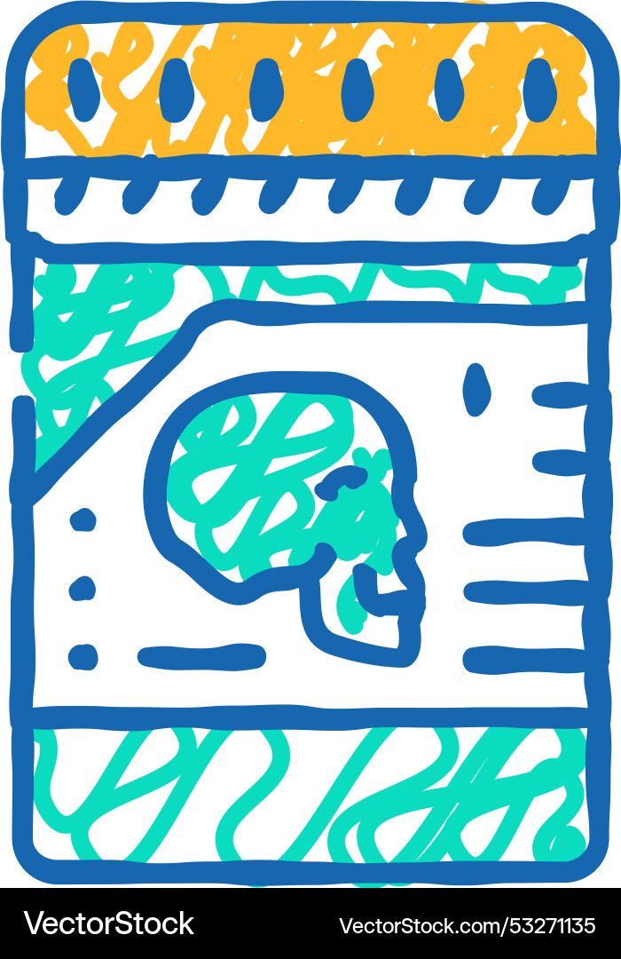 Poison package icon doodle Royalty Free Vector Image
