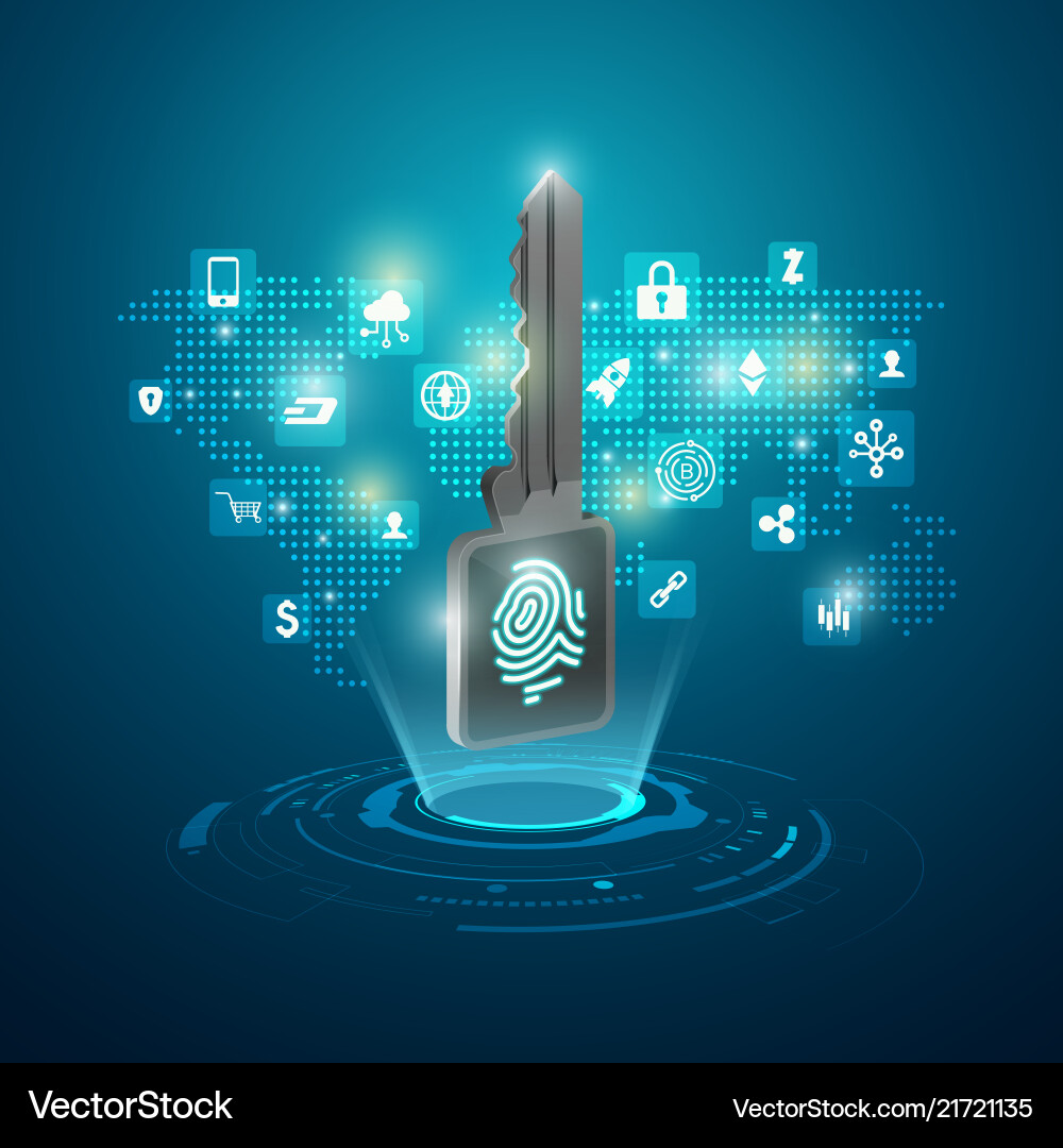 Private key Royalty Free Vector Image - VectorStock