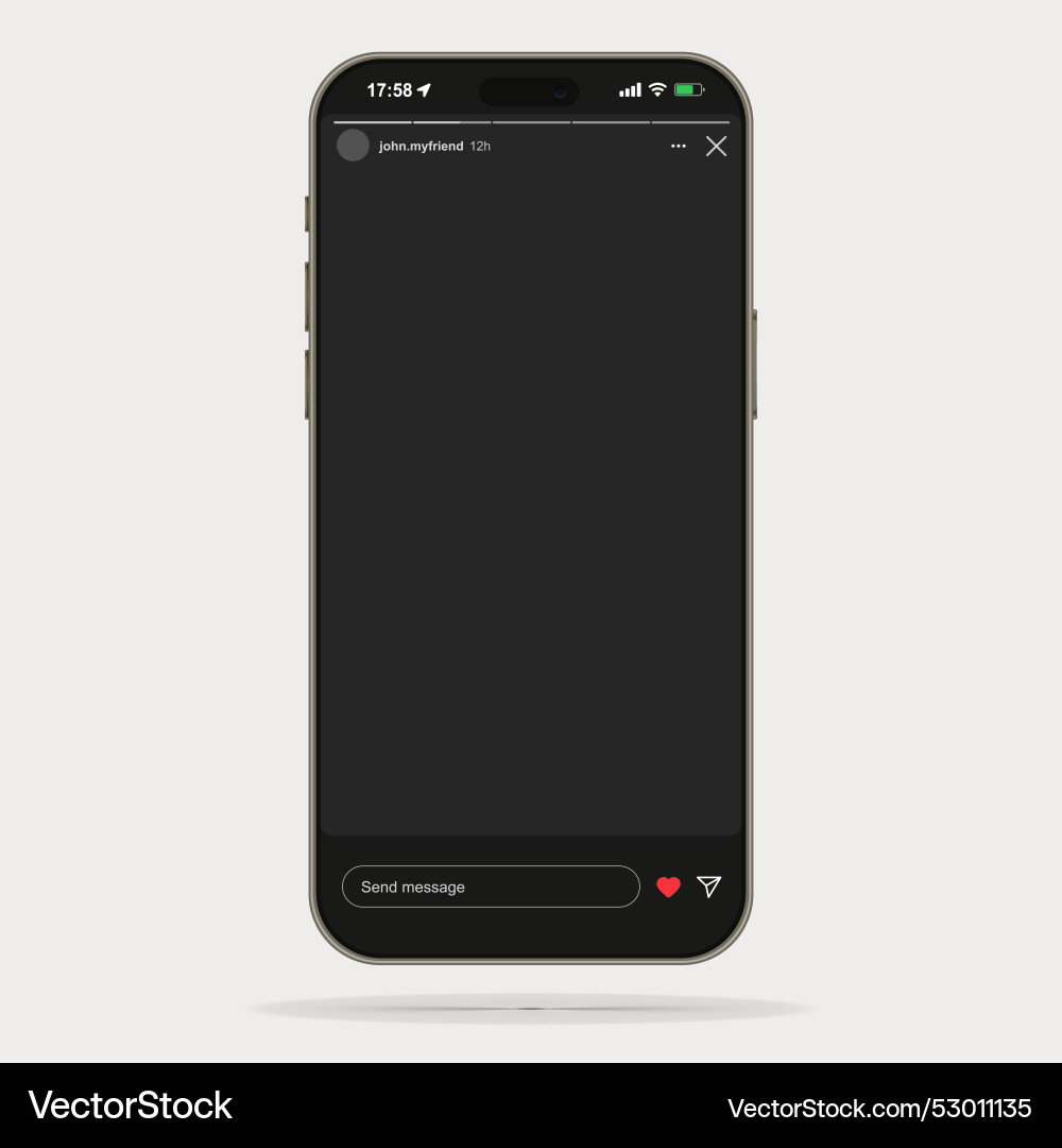 Realistic front view iphone 15 pro max natural Vector Image