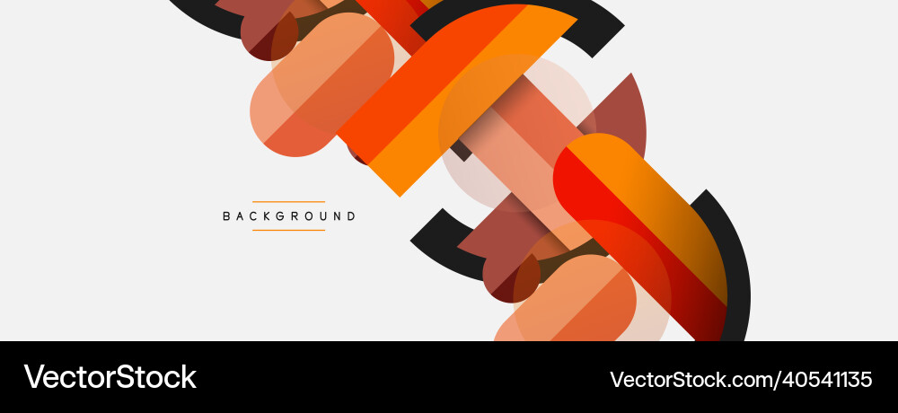 Round geometric shapes lines and circles Vector Image