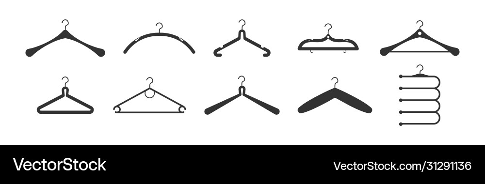 Hangers clothes fashion Royalty Free Vector Image