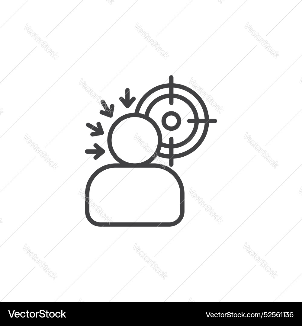 Intention icon set on white background Royalty Free Vector