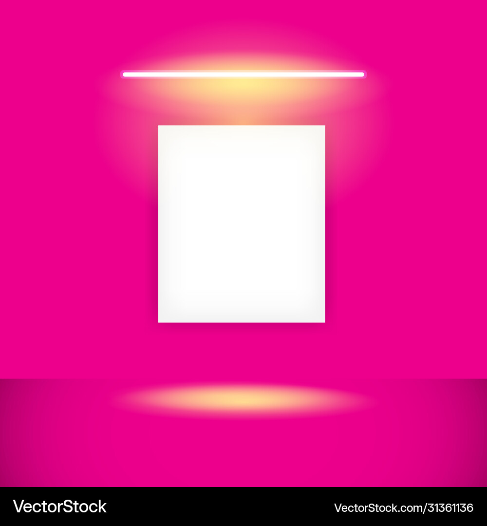 Mockup single poster banner design template Vector Image