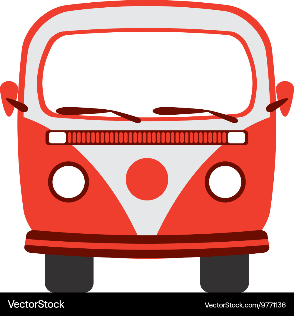 Retro Red Van Icon Royalty Free Vector Image - VectorStock