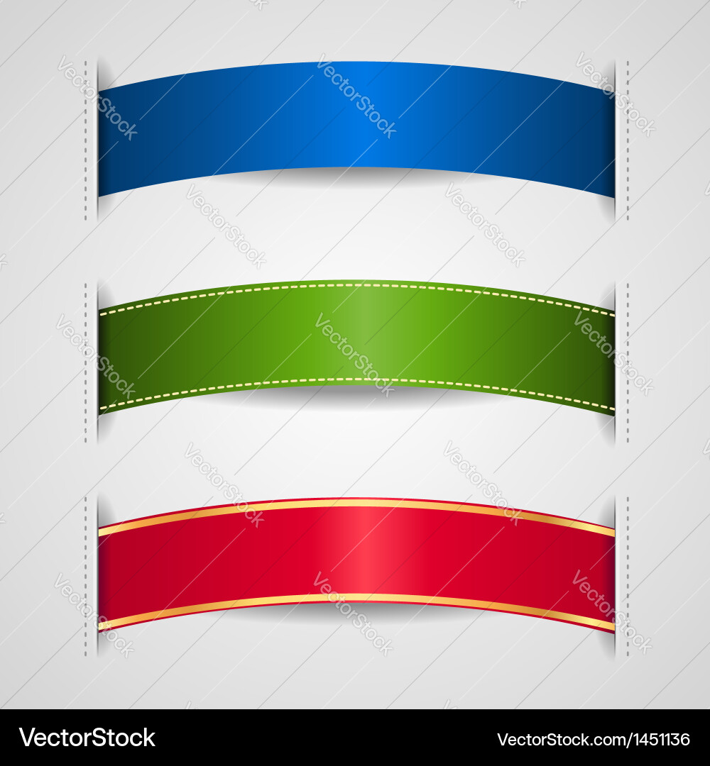Ribbons element Royalty Free Vector Image - VectorStock