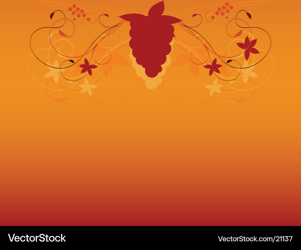 Autumn vine background Royalty Free Vector Image