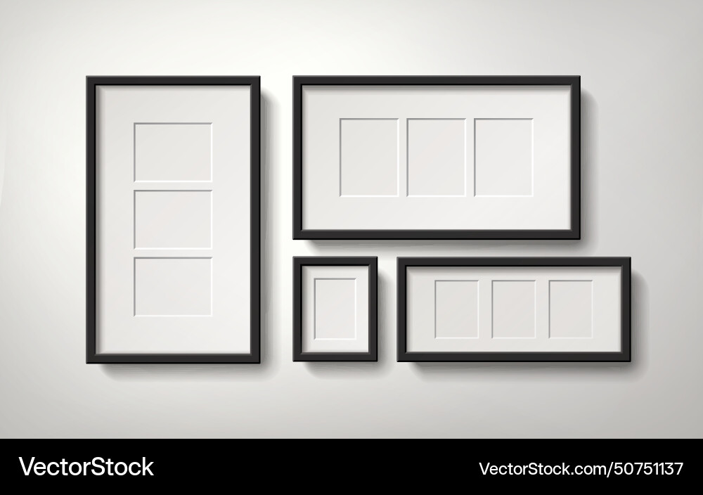 Blank picture frames Royalty Free Vector Image