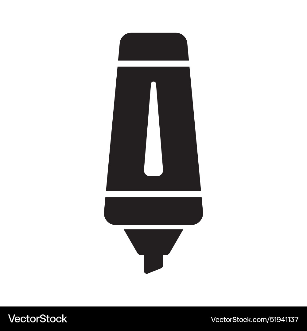 Highlighter icon symbol Royalty Free Vector Image