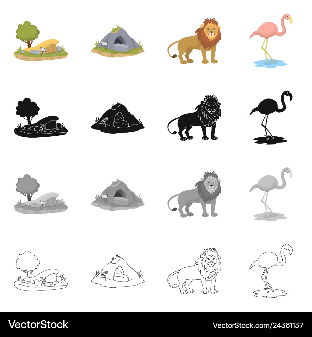 Natur und Spaß Logo-Set Lizenzfreies Vektorbild