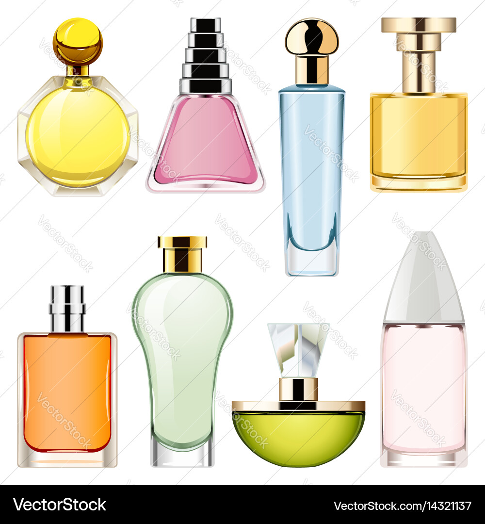 Perfume icons set 2 Royalty Free Vector Image - VectorStock