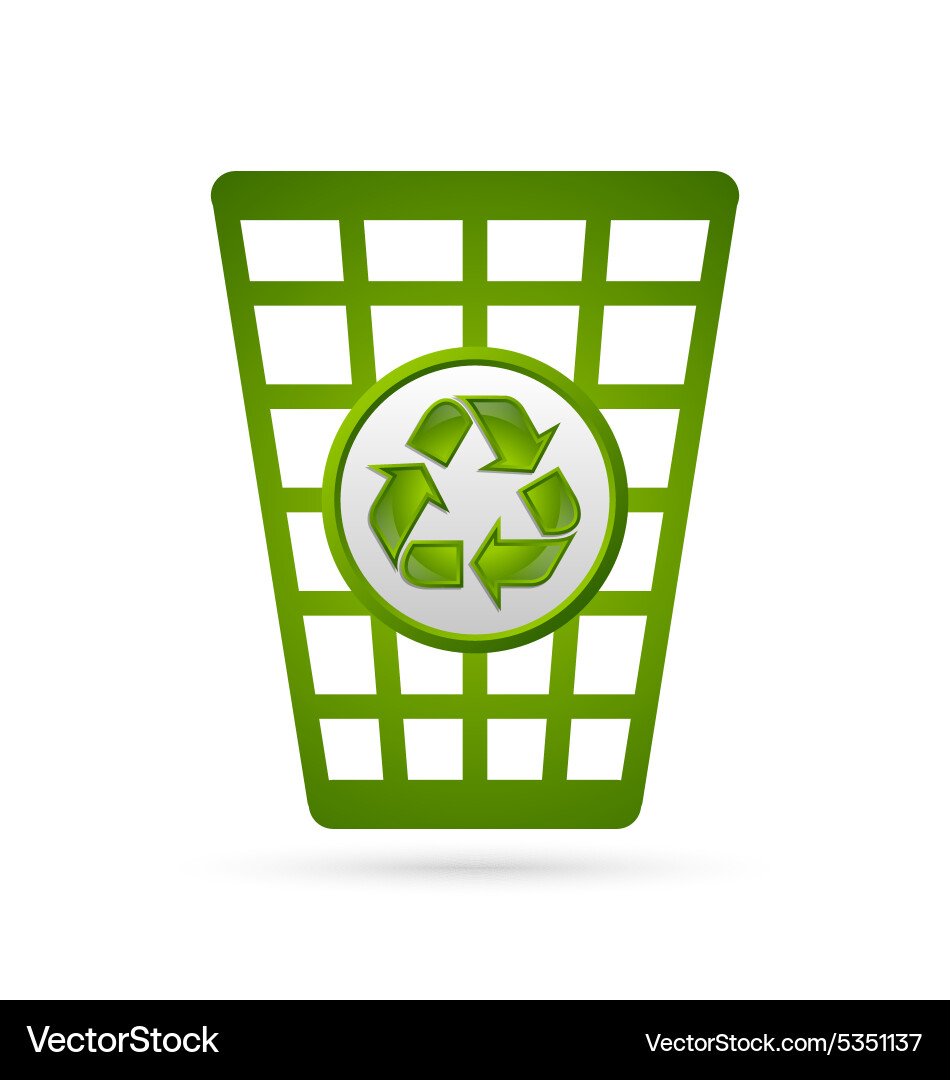 Recycle bin Royalty Free Vector Image - VectorStock