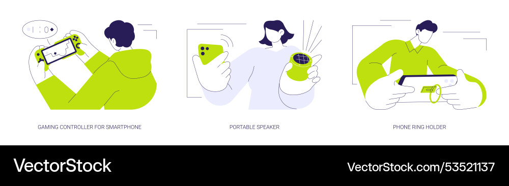 Smartphone gadgets abstract concept Royalty Free Vector