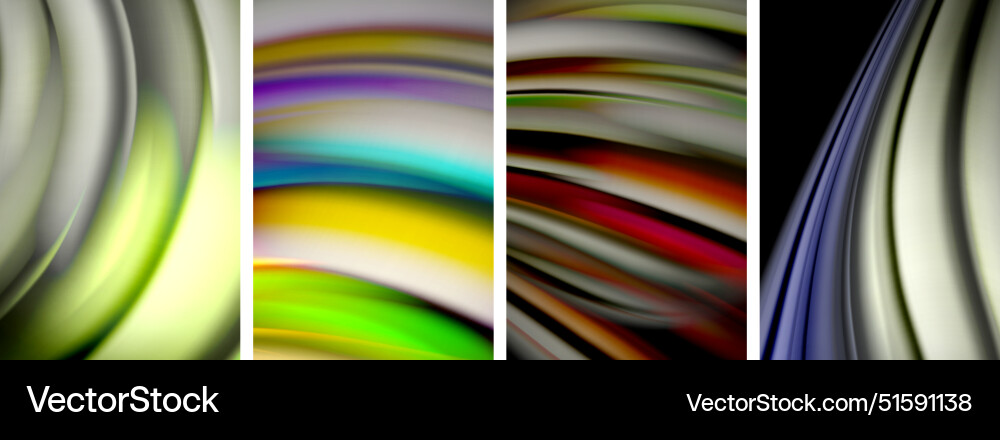 Blurred color line backgrounds Royalty Free Vector Image