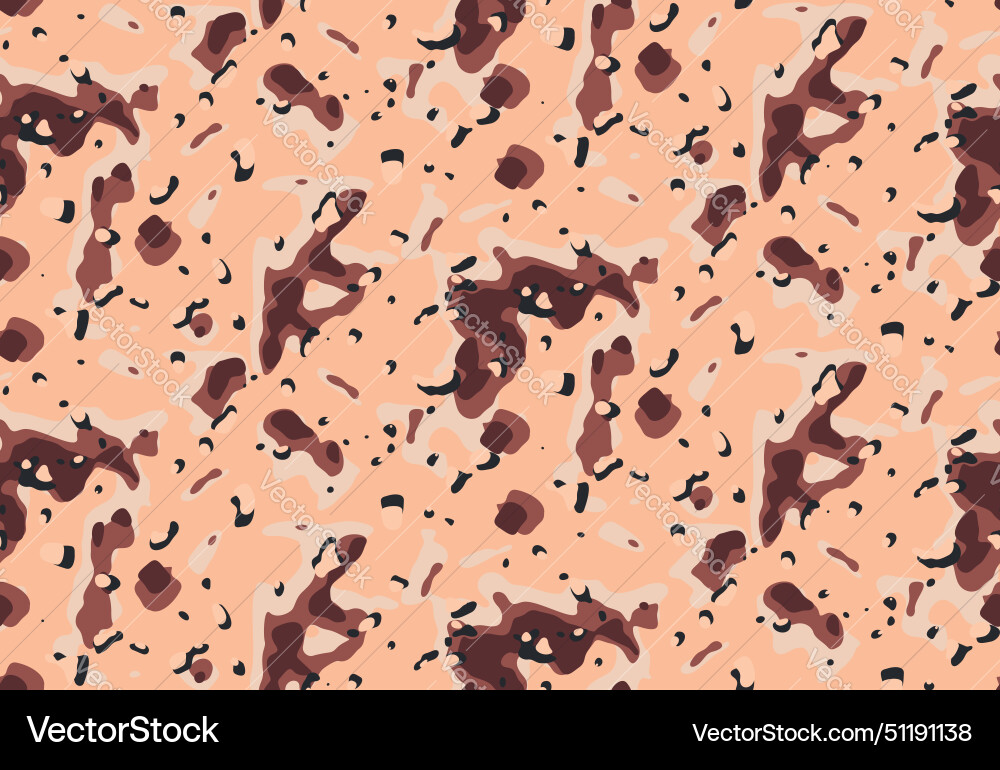 Classic desert camouflage pattern Royalty Free Vector Image