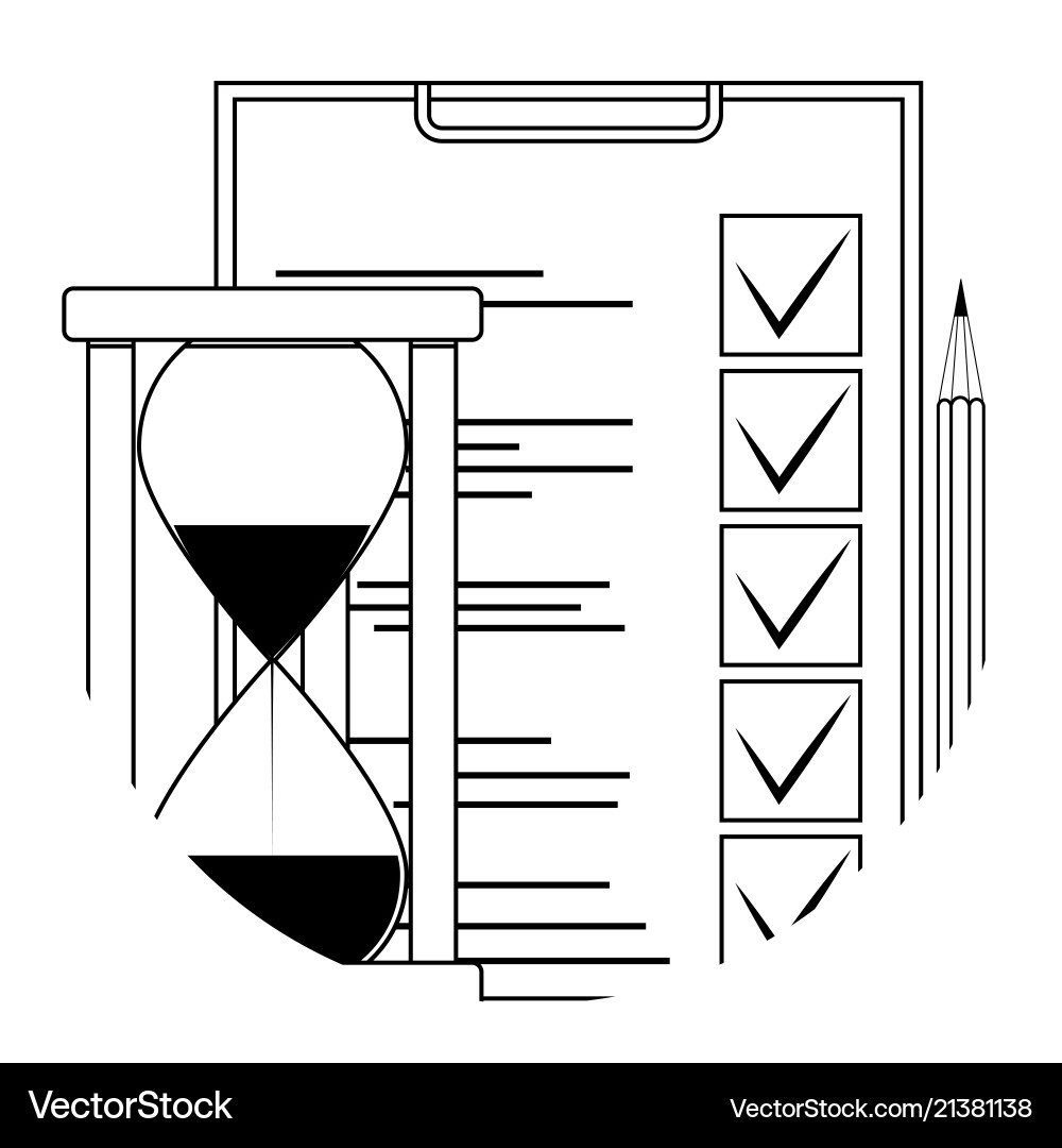 Test exam education icon badge for mobile app Vector Image