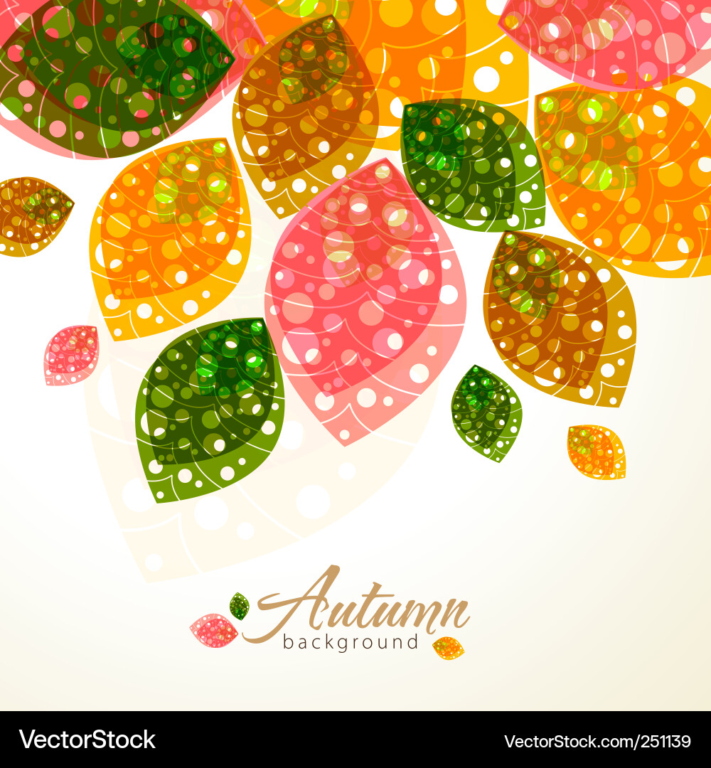 Autumn Leaf Background Royalty Free Vector Image
