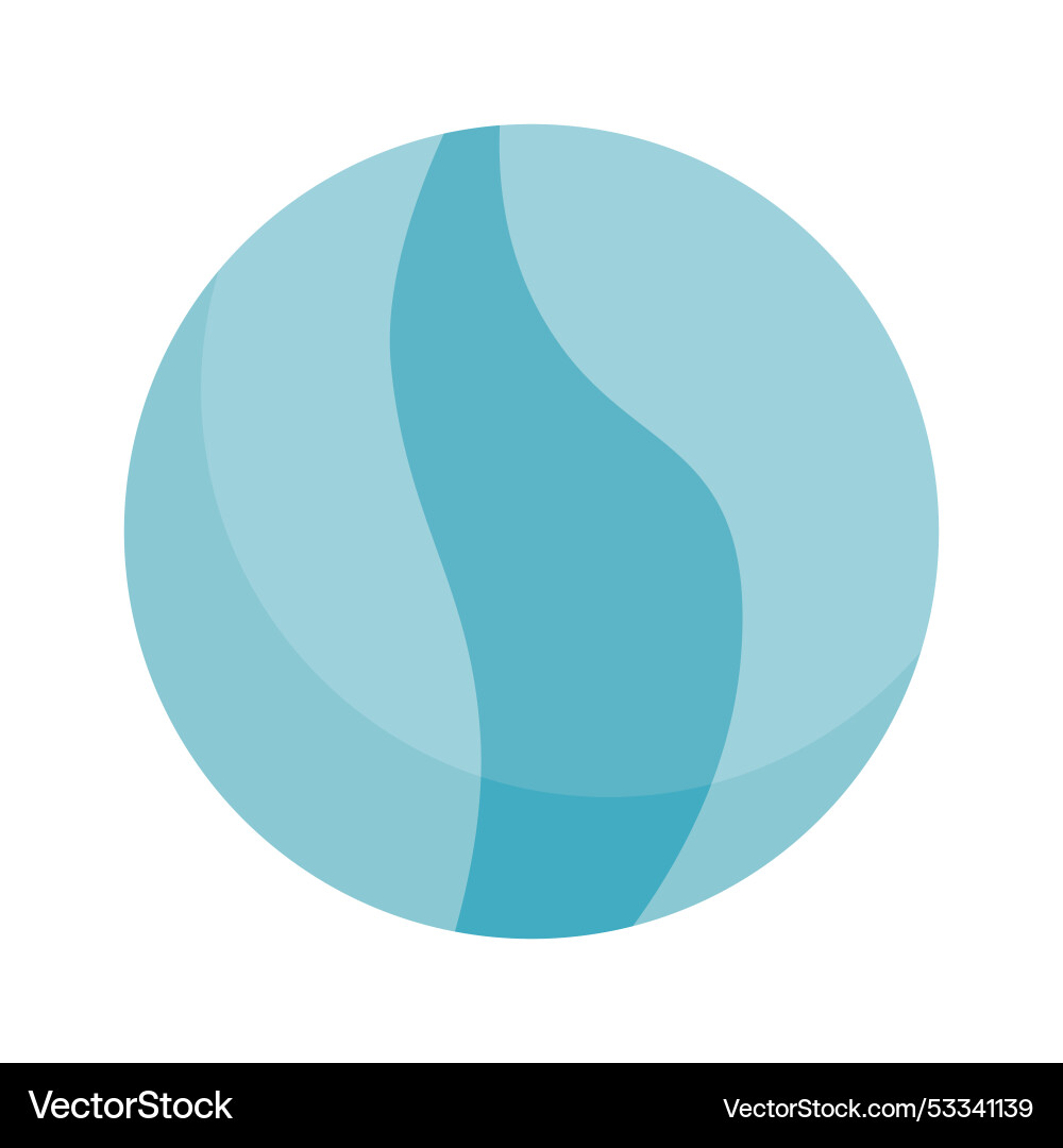 Blue marble toy isolated Royalty Free Vector Image