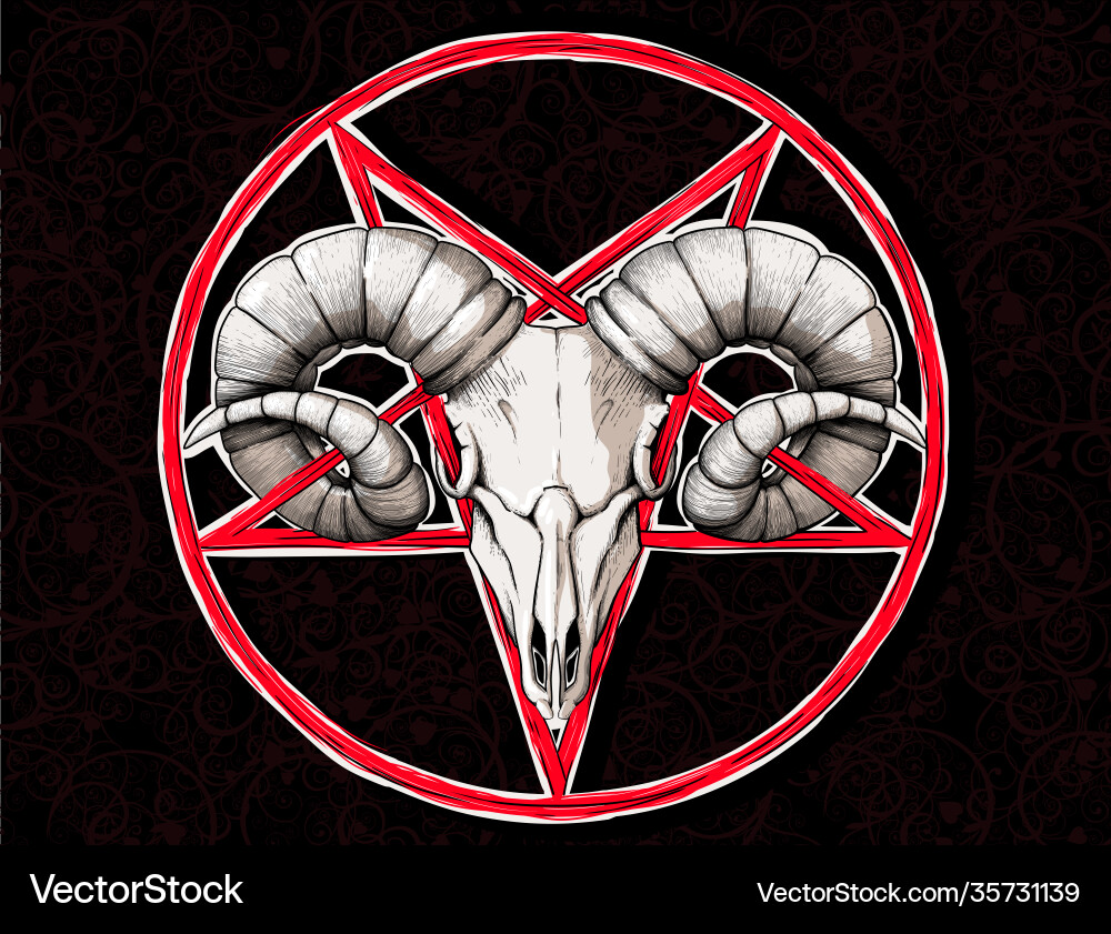 Kabbalistic symbol pentagram Royalty Free Vector Image