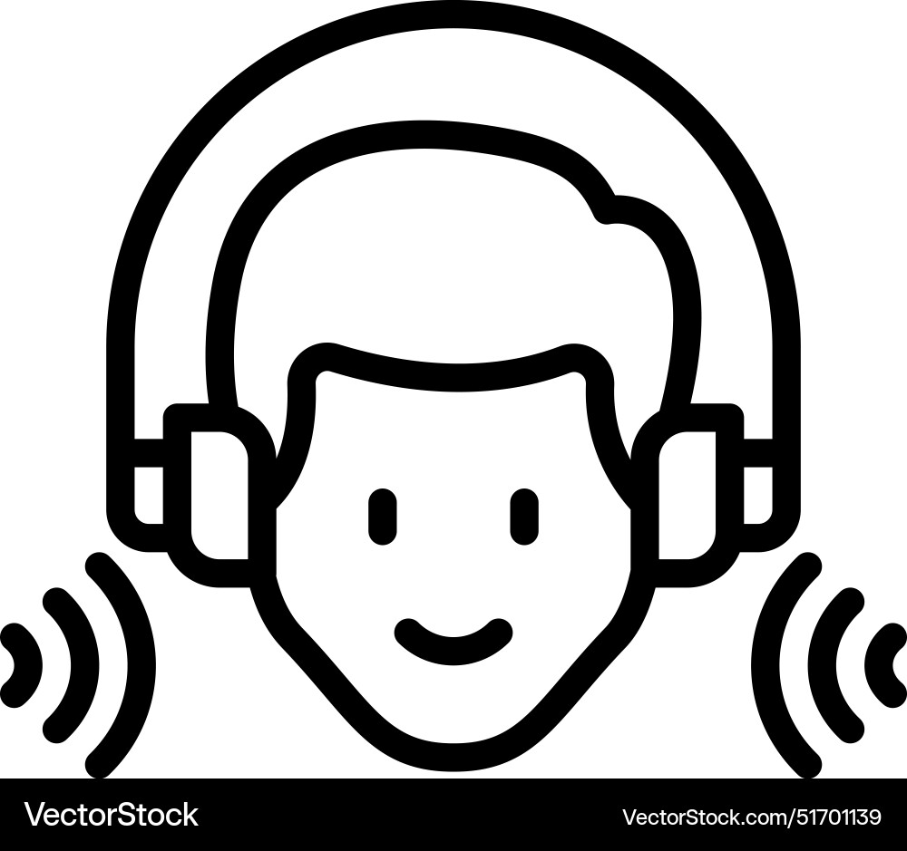 Listening Royalty Free Vector Image - VectorStock
