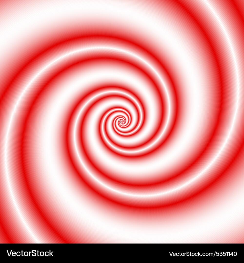 Red and White Spiral Vortex Royalty Free Vector Image