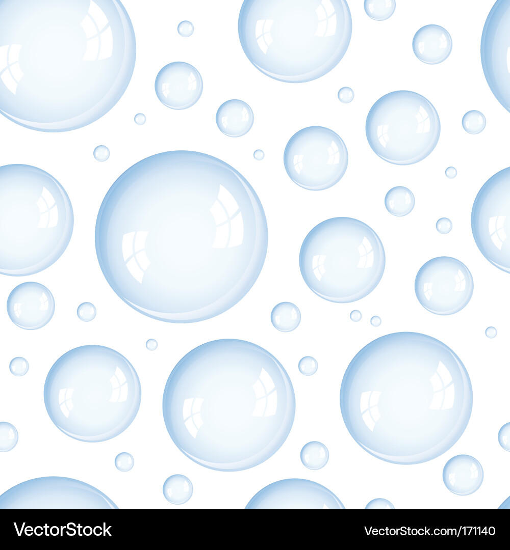 Water bubble background Royalty Free Vector Image