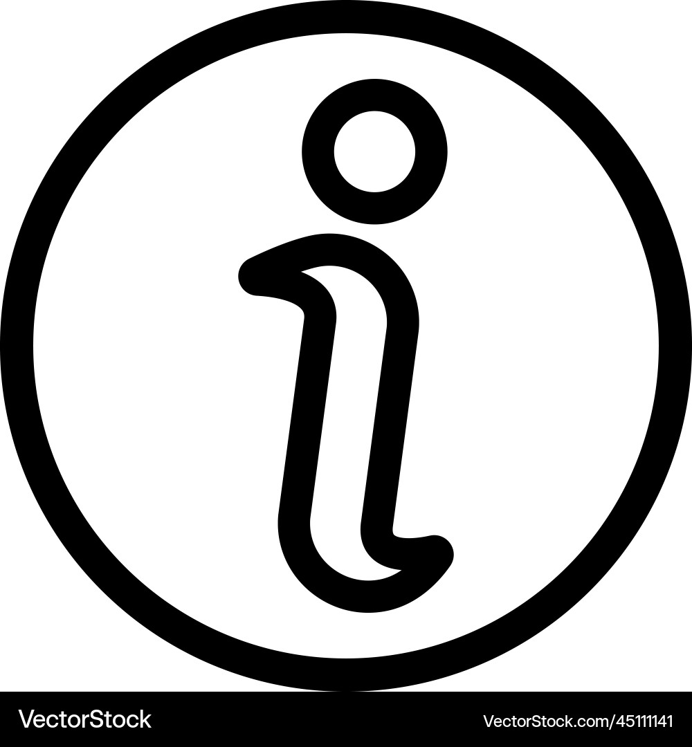 About info icon Royalty Free Vector Image - VectorStock