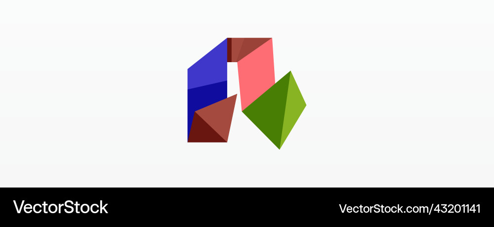 Abstract line and triangle background creative Vector Image