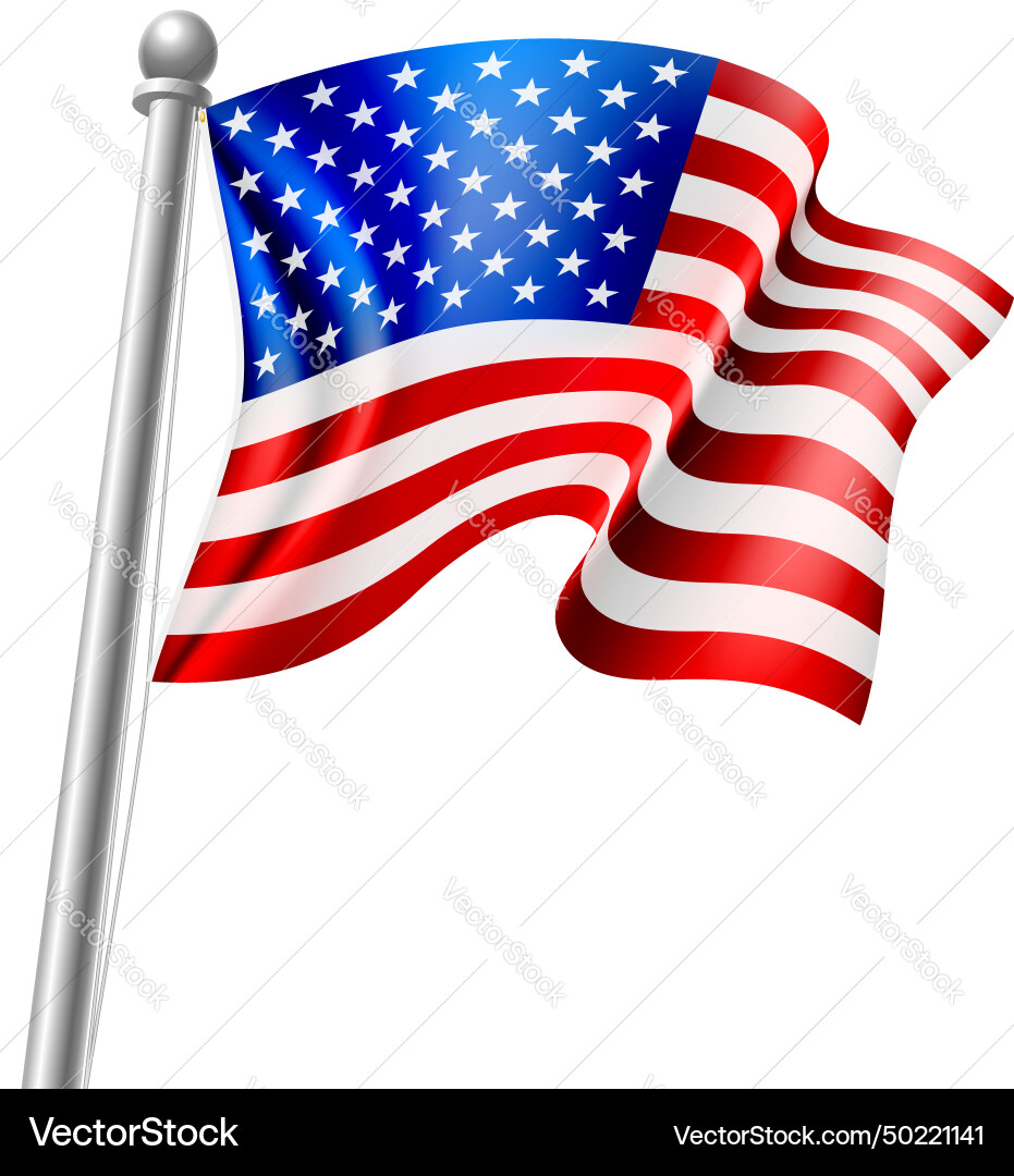 American flag design Royalty Free Vector Image