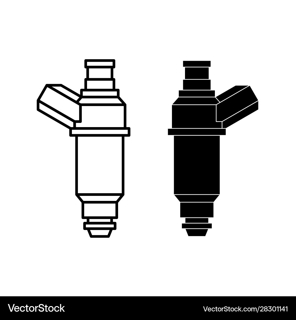 Car Fuel Injector System Royalty Free Vector Image