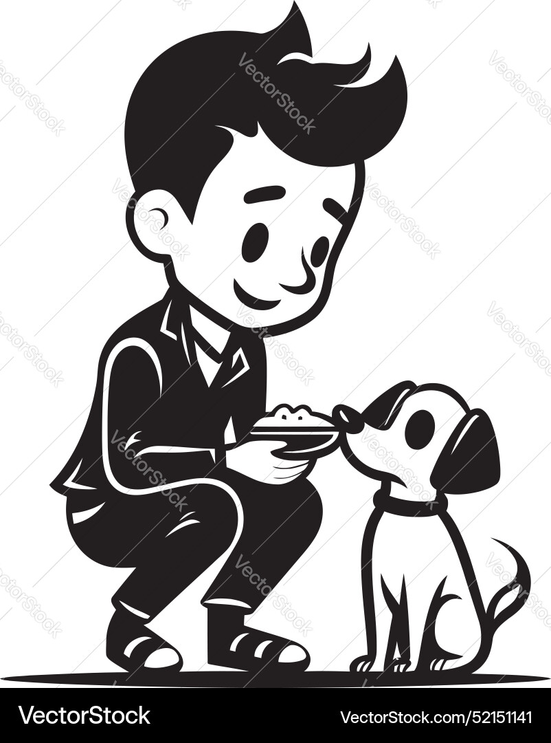 Cheerful connection cartoon small boy emblematic Vector Image