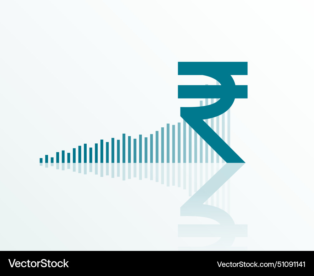 Indian money rupee sign background key Royalty Free Vector
