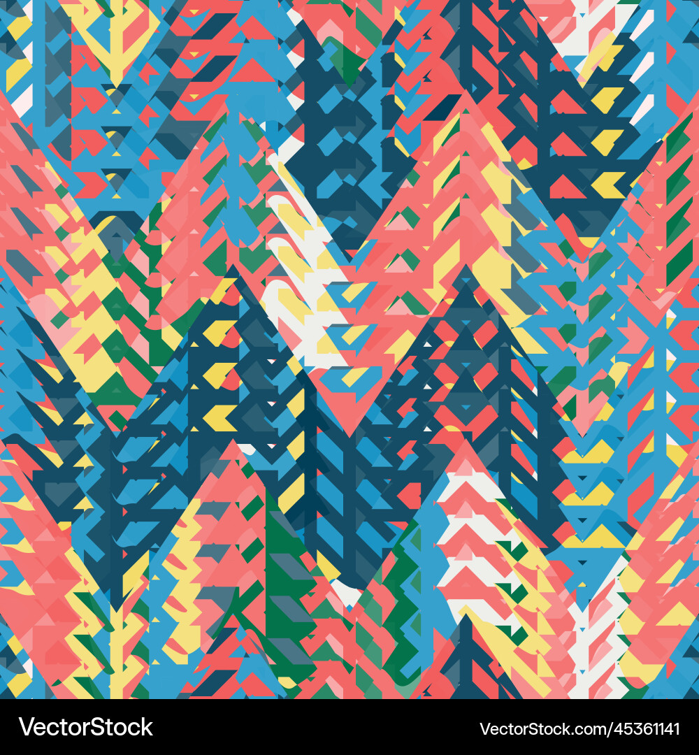 Vintage fishbone seamless texture Royalty Free Vector Image