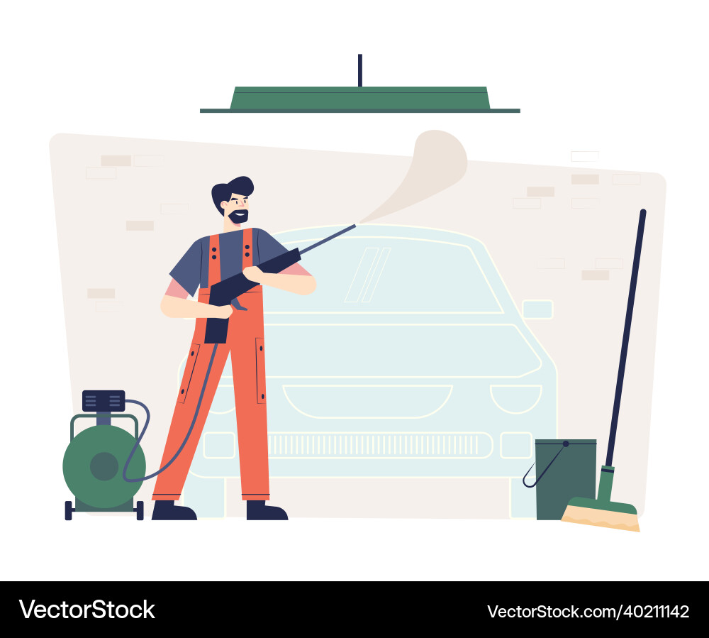 Car wash Royalty Free Vector Image - VectorStock