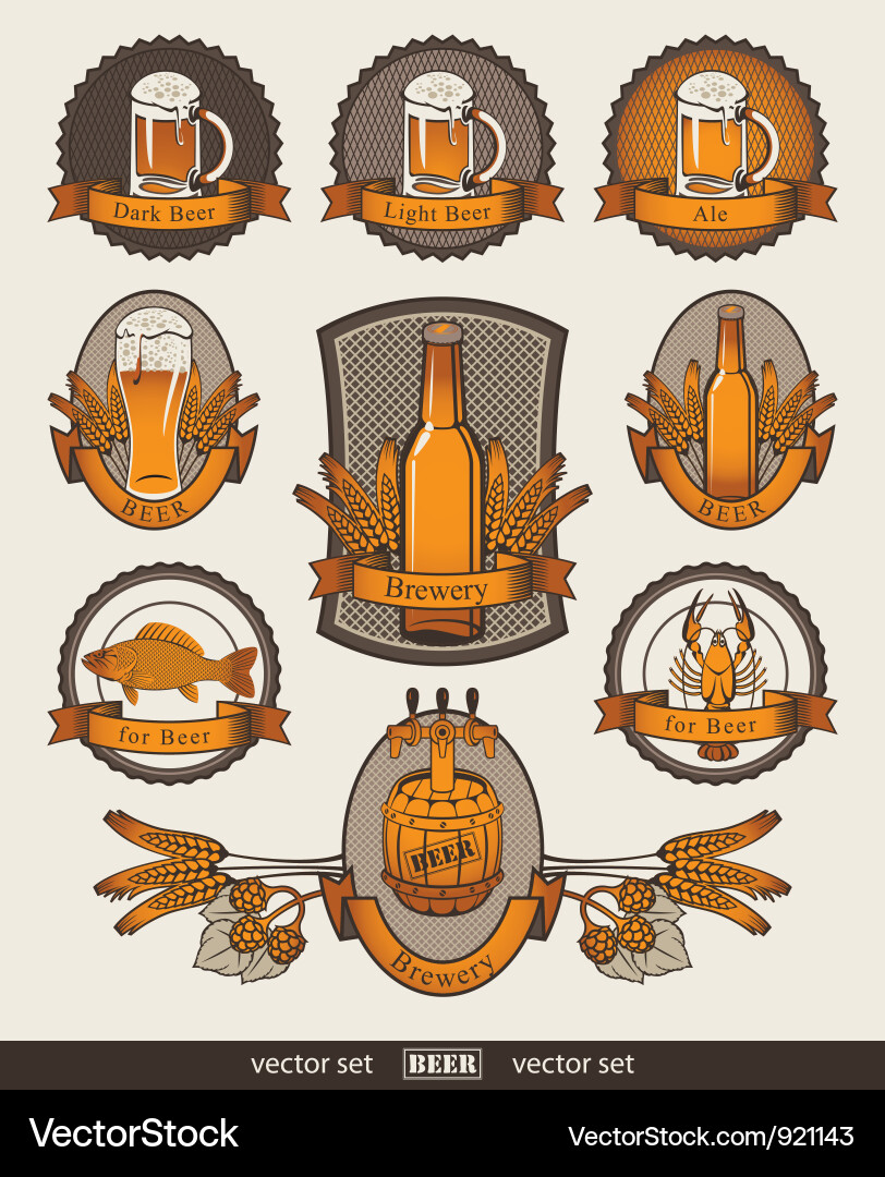Beer Banners Collection Royalty Free Vector Image