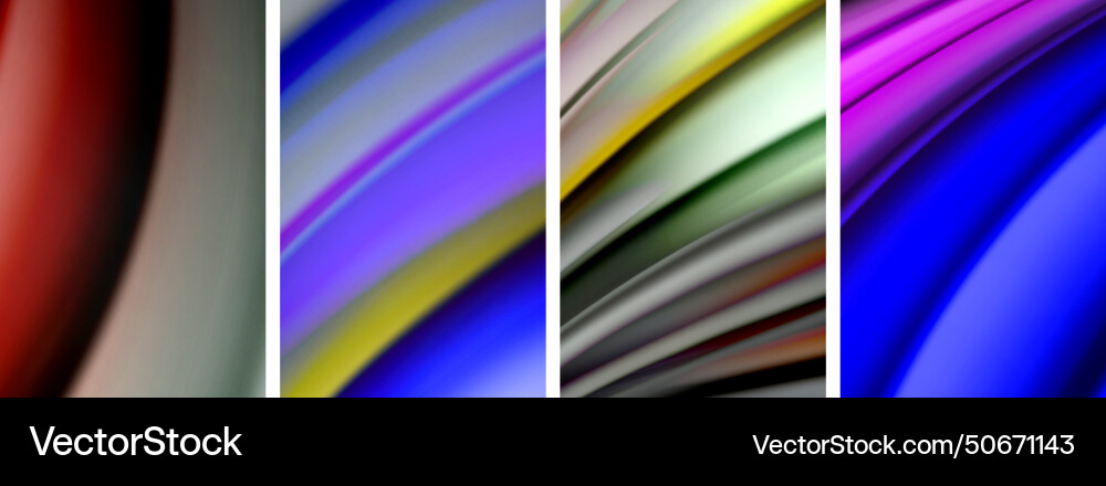 Blurred color line backgrounds Royalty Free Vector Image