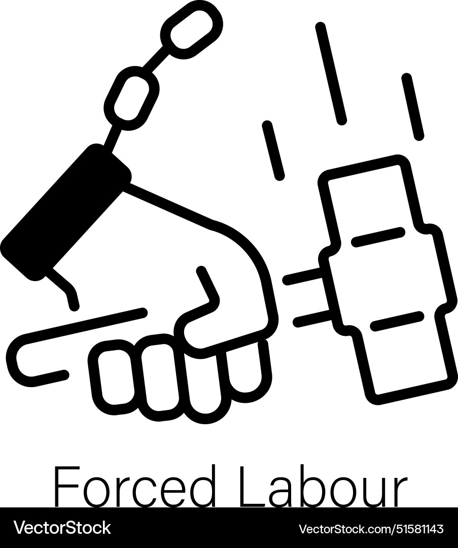 Forced labour Royalty Free Vector Image - VectorStock