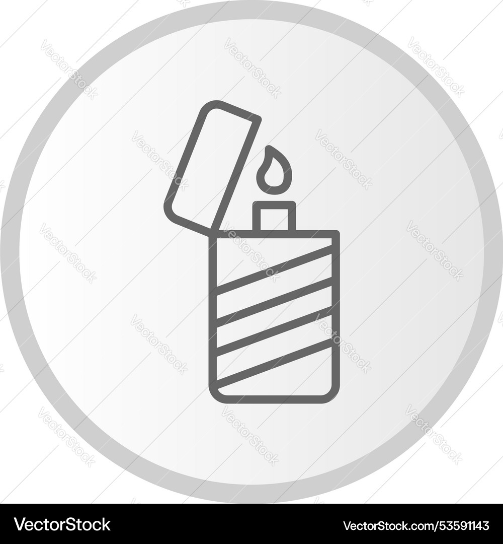 Lighter line circle grey icon Royalty Free Vector Image