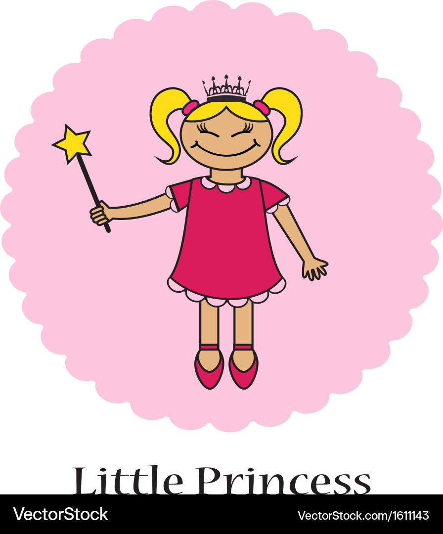 Little princess Royalty Free Vector Image - VectorStock