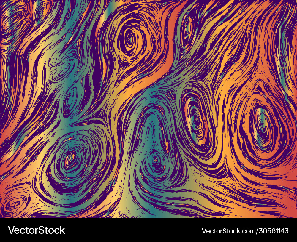 Psychedelic Wavy Texture Royalty Free Vector Image