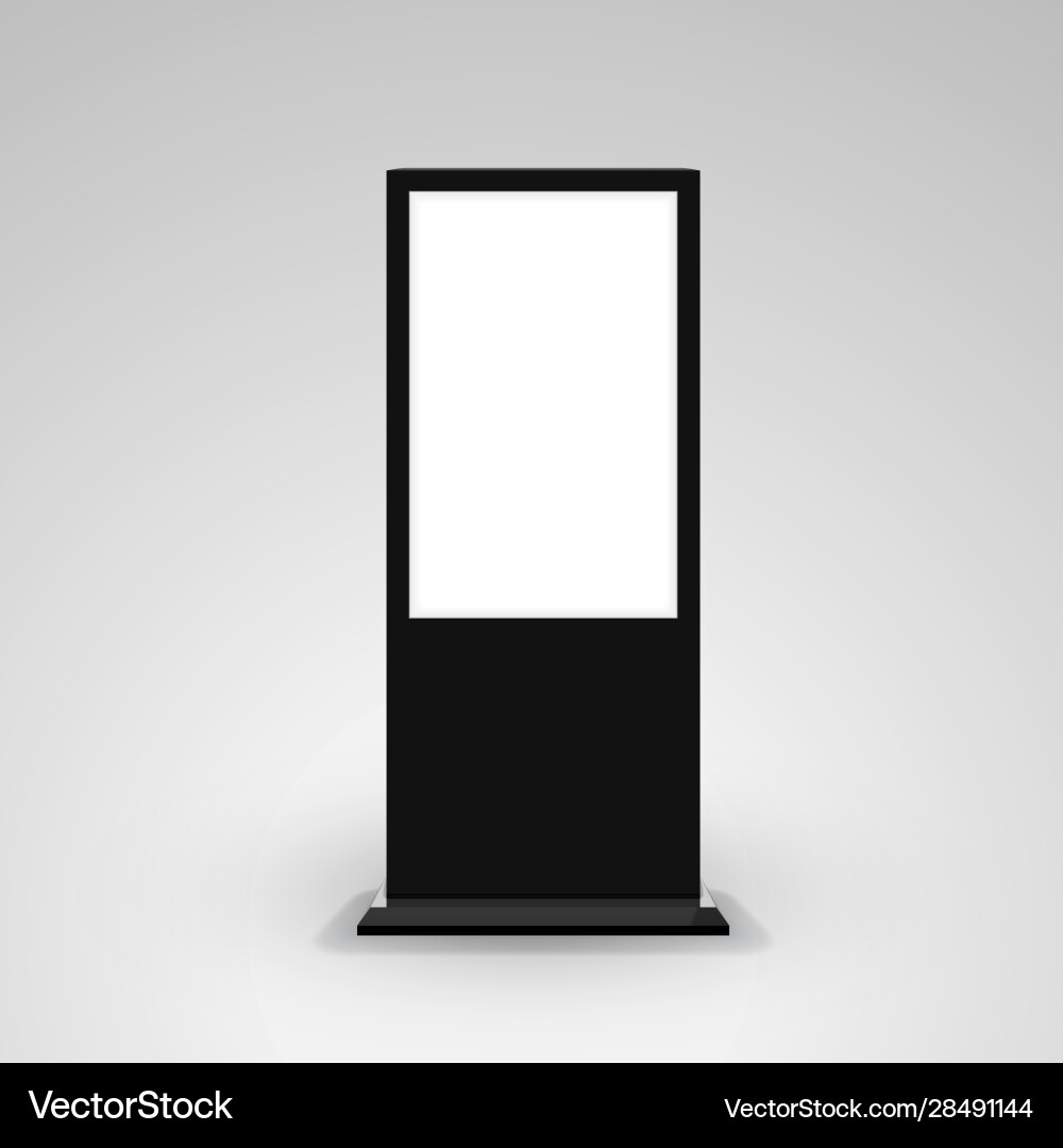 Digital stand signage advertising banner lightbox Vector Image