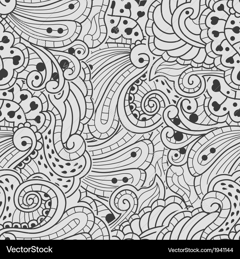 Floral Abstract Seamless Pattern Royalty Free Vector Image