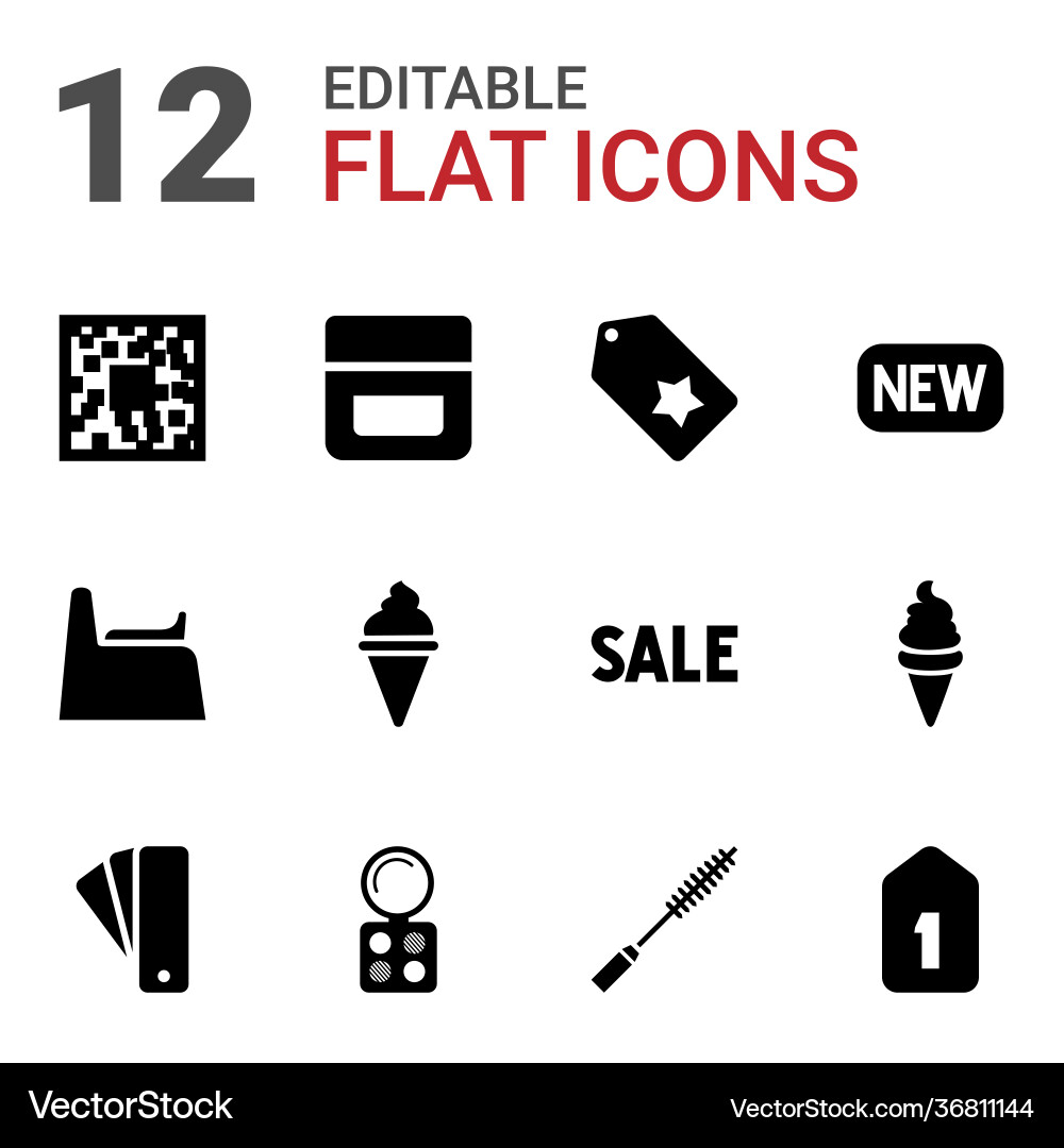 Produkte Icons Lizenzfreies Vektorbild - VectorStock