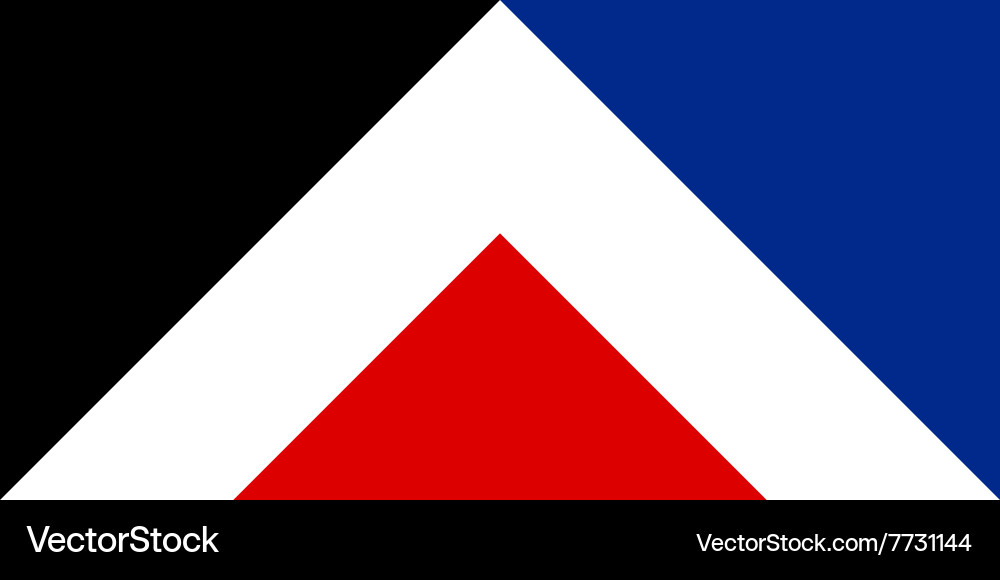 Red Peak Flag Royalty Free Vector Image - VectorStock