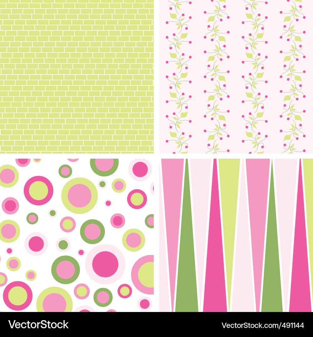 Scrapbook patterns for design Royalty Free Vector Image